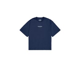 Damen T-Shirt "Studio Edition Backprint T-Shirt", blau, Gr. XXXL, Alpha Industries, Obermaterial: 100% Baumwolle, Shirts