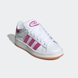M&auml;dchen Sneaker "CAMPUS 00S KIDS", adidas originals, Gr. 36cloud wei&szlig;, semi lucid fuchsia, cloud wei&szlig;, Leder, Synthetik, Schuhe