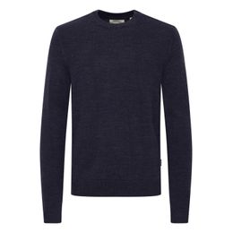 Blend Herren Strickfleece-Pullover "Strickpullover BHPullover", blau, Gr. M, Obermaterial: 85% Polyacryl PAN. 15% Wolle WO., Pullover