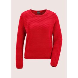 Madeleine Mode MADELEINE Damen Longpullover "Pullover Pullover", rot, Gr. 44, Obermaterial: 100% Baumwolle CO., Pullover