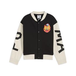 Puma M&auml;dchen Bomberjacke "Moody Cat Bomberjacke Kinder", schwarz, Gr. 116, Obermaterial: 68% Baumwolle, 32% Polyester; Rippe: 97% Baumwolle, 3%