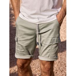 Lerros Herren Cargobermudas "Lerros Modische Cargo-Jog-Bermuda", grau, Gr. 33, 55% Lyocell, 44% Baumwolle, 1% Elasthan, Hosen