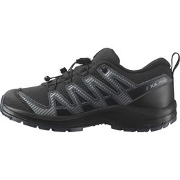 Salomon Kinder Outdoorschuh "XA PRO V8 WP J", Gr. 39, schwarz, Synthetik, Textil, Schuhe, wasserdicht