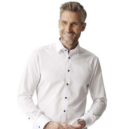 Venti Herren Businesshemd "Venti Businesshemd Langarm uni", wei&szlig;, Gr. 41, unifarben, 100% Baumwolle, Hemden