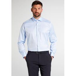 Eterna Herren Langarmhemd "MODERN FIT", blau, Gr. 38, Twill, 100% Baumwolle, Hemden, NON IRON (b&uuml;gelfrei)