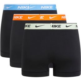 NIKE UNDERWEAR Herren Trunk "TRUNK 3PK", Gr. Sschwarz, uni blau, so, barely volt wb, Jersey, Obermaterial: 95% Baumwolle, 5% Elasthan,