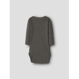 name it M&auml;dchen Langarmbody "NBFKAB LS BODY NOOS", Gr. 92delicioso detail:melange, Jersey, Obermaterial: 57% Baumwolle, 38% Modal, 5% Elasthan,