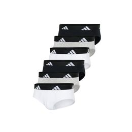 Herren Slip "Slip 6er Pack", adidas originals, Gr. XXLschwarz, wei&szlig;, grau, Obermaterial: 95% Baumwolle CO. 5% Elasthan EL., Unterhosen