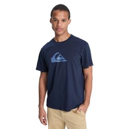 Quiksilver Damen T-Shirt "Ev Comp Logo", blau, Gr. XS, 70% Baumwolle, 30% Baumwolle, Shirts