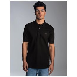 TRIGEMA Herren Poloshirt "TRIGEMA Poloshirt in Piqué-Qualität", schwarz, Basic, Gr. S, 100% Baumwolle, Shirts