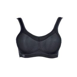 Anita active Damen Bustier "BH Momentum 1er Pack", Gr. 75, schwarz, Obermaterial: 70% Polyester PES. 15% Polyamid PA. 15% Elasthan EL., BHs