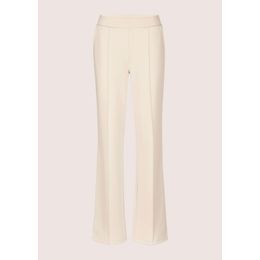 Madeleine Mode MADELEINE Damen Jerseyhose "Jerseyhose Weite Schlupfhose mit Biesen", weiß, Gr. 19, Obermaterial: 77% Polyester PES. 15% Viskose CV. 8% Elasthan EL.,