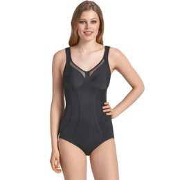 Damen Miederbody "Clara", schwarz, Gr. 100, ANITA SINCE 1886, clean, Stoff, Obermaterial: 60% Polyamid, 40% Elasthan, Bodys, ohne B&uuml;gel, gef&uuml;tterte