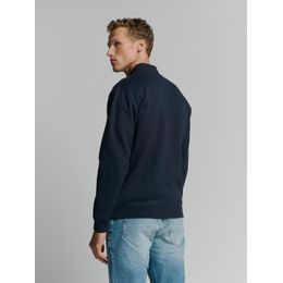 NO EXCESS Herren Sweater "NO EXCESS Jacquard sweatshirt mit Vollrei&szlig;verschluss", blau, Gr. XXL, 64% Polyester, 35% Baumwolle, 1% Elasthan, Sweatshirts