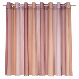 Gardine WIRTH, B:600cm H:245cm, rot, Polyester, Wohnzimmer, Gardinen, "Eloise", Store