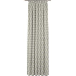 Vorhang Adam, B:145cm H:145cm, grau, Jacquard, Baumwolle (Bio-Baumwolle), Wohnzimmer, Gardinen, "Maroccan Shiraz Light", aus 100% Bio-Baumwolle