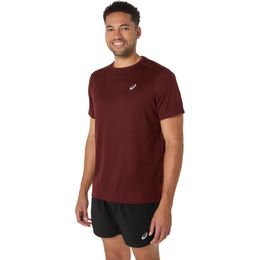 asics Herren Laufshirt "asics CORE SS TOP", rot, Gr. M, Obermaterial: 100% Polyester, Shirts