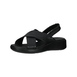 Legero Damen Riemchensandale "Legero Sandalen Nappaleder", Gr. 40, schwarz, Nappaleder, Schuhe