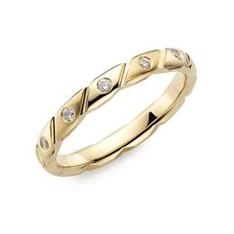 Phoenix PH&Ouml;NIX Damen Trauring "Schmuck Geschenk Partnerring Ehering Goldring", 53,mit Zirkonia, Gelbgold 333, 3mm, gold, Gelbgold 333, Fingerringe, Made in