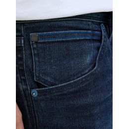 Jack & Jones JACK & JONES Herren Shorts "JJIRICK JJFOX SHORTS CB 310 SN", blau, Gr. S, Abriebeffekte, Web, Obermaterial: 70% Baumwolle, 28% Polyester, 2%