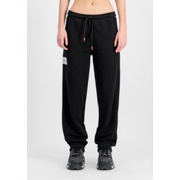 Damen Jogginghose "Studio Edition Jogger W", schwarz, Gr. XS, Alpha Industries, Obermaterial: 80% Baumwolle, 20% Polyester, Hosen