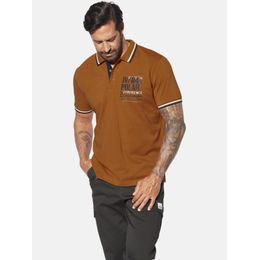 Jan Vanderstorm Herren Poloshirt "Poloshirt FRETU", orange, Gr. L, Obermaterial: 100% Baumwolle CO., Shirts