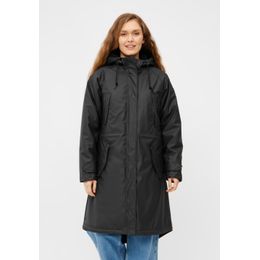 Derbe Damen Regenmantel "Friese Tildaholm glitter", schwarz, Gr. 42, Obermaterial: 100% Polyester. Futter: 100% Polyester, M&auml;ntel, Wasserabweisend,