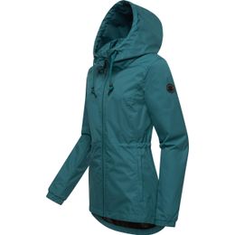 Ragwear Damen Outdoorjacke "Danka", blau, Gr. M, Au&szlig;enmaterial: 100% Polyester; Innenfutter: 100% Polyester, Jacken, Wasserdichte &Uuml;bergangsjacke mit