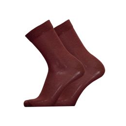 UphillSport Damen Socken "MERINO LIGHT", Gr. 39, rot, 58% Wolle, 40% Polyamid, 2% Elasthan, unifarben, Socken, 2er-Pack mit Woll-Anteil