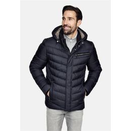 NEW CANADIAN Herren Steppjacke, schwarz, Gr. 60, unifarben, 100% Polyester, Jacken, mit Fleece-Einsatz am Innenkragen