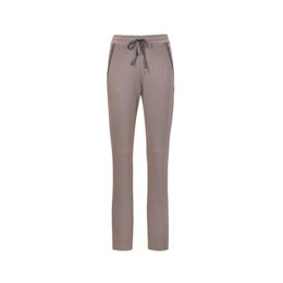 GOLDNER Damen 2-in-1-Hose "Kurzgr&ouml;&szlig;e Elegante Joggpants SARA, hoher Bund", gr&uuml;n, Gr. 23, Obermaterial: 67% Viskose CV. 27% Polyamid PA. 6% Elasthan