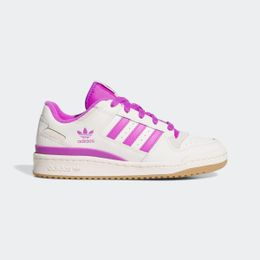 Damen Sneaker "FORUM LOW CL", adidas originals, Gr. 40,5cloud wei&szlig;, lila burst, cream wei&szlig;, Leder, Schuhe