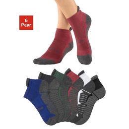 active by Lascana LASCANA ACTIVE Damen Sneakersocken, Gr. 35, bunt, Baumwolle, Elasthan, Polyamid, Socken, mit weicher Frotteesohle