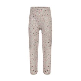 happy girls M&auml;dchen Strickleggings, grau, Gr. 122, bedruckt, Feinstrick, Obermaterial: 60% Polyester, 35% Baumwolle, 5% Elasthan, Hosen, im s&uuml;&szlig;en