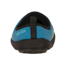 Trollkids Kinder Hausschuh "KIDS HUT MULE XT", Gr. 35, blau, Synthetik, Textil, Schuhe, warm, sto&szlig;d&auml;mpfend, Anziehschlaufe