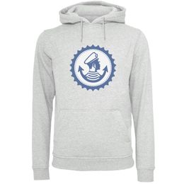 F4NT4STIC Herren Kapuzenpullover "Knut und Jan Hamburg", grau, Gr. S, Obermaterial: 65% Baumwolle, 35% Polyester, Pullover, Print