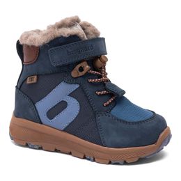 bisgaard Damen Winterstiefel "marlon tex", Gr. 27, blau, Leder, Textil, Schuhe, Winterboots mit Lammwolle, Gr&ouml;&szlig;enschablone zum Download