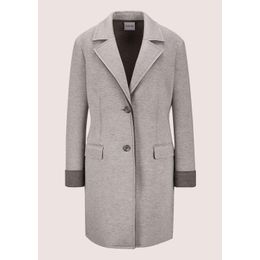 Madeleine Mode MADELEINE Damen Kurzjacke "Longjacke Modische Longjacke aus Baumwollmix", grau, Modern, Gr. 36, Obermaterial: 96% Viskose CV. 4% Elasthan EL., Jacken