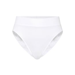 Calida Damen Slip "Slip Elastic High Waist 1er Pack", Gr. XS, wei&szlig;, Obermaterial: 94% Baumwolle CO. 6% Elasthan EL., Unterhosen