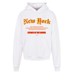 F4NT4STIC Herren Kapuzenpullover "New York OVERSIZE HOODIE", wei&szlig;, Gr. M, Obermaterial: 100% Baumwolle, Pullover, Print