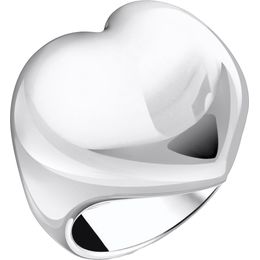 Thomas Sabo Damen Fingerring "Bold Elegance Herzform", 56, Silber 925 (recycelt), 22mm, silber, Silber 925 (recycelt), Fingerringe