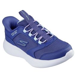 Skechers Mädchen Slip-On Sneaker "GO RUN 400 V2", Gr. 37, blau, Textil, Schuhe, Freizeitschuh zum Schlupfen, Größenschablone zum Download