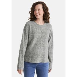STOOKER WOMEN Damen Strickpullover "CARO Strickpullover", gr&uuml;n, Gr. L, Jersey, 94% Polyester, 3% Polyamid, 3% Elasthan, Pullover, Strick-Pullover