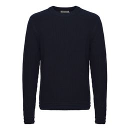 Casual Friday Herren Strickfleece-Pullover "Strickpullover CFKARL crew neck structured knit", blau, Gr. S, Obermaterial: 100% Baumwolle CO., Pullover