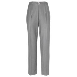 GOLDNER Damen Schlupfhose "Klassische Schurwoll-Schlupfhose MARTHA", silber, Gr. 38, Obermaterial: 52% Schurwolle WV. 46% Polyester PES. 2% Elasthan