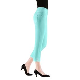 Casual Looks Damen Stretch-Hose, blau, Gr. 40, unifarben, 72% Viskose, 25% Polyamid, 3% Elasthan, Hosen