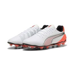 Puma Herren Fu&szlig;ballschuh "KING MATCH FG/AG Fu&szlig;ballschuhe Erwachsene", Gr. 40,5, silber, Obermaterial: Synthetik, Textil; Futter: Textil; Innensohle: