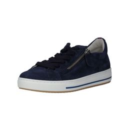 Gabor COMFORT Damen Sneaker "Gabor Comfort Sneaker Veloursleder", Gr. 39, blau, Veloursleder, Schuhe