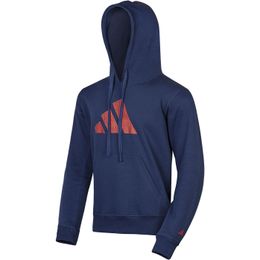 Hoodie "Perfo Script Graphic Hoody", L, blau, adidas Performance, Sweatshirts