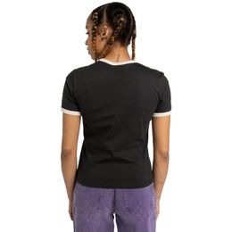 Element Damen T-Shirt "Yarnhill Ringer", schwarz, Gr. L, Obermaterial: 100% Baumwolle;, Shirts